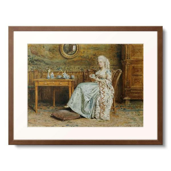 Artist:  Kilburne, George Goodwin,1839-1924 Imagetitle:  Afternoon Tea. Medium:  Aquarell uber Bleistift Location:  Chri...