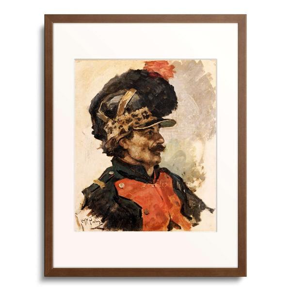 作家名:イリヤ・レーピンArtist: Repin, Ilja Efimowitsch,1844-1930 ウクライナ　ロシアImagetitle:A French Soldier. 1876 Dimensions: 43,1 x 35,5...