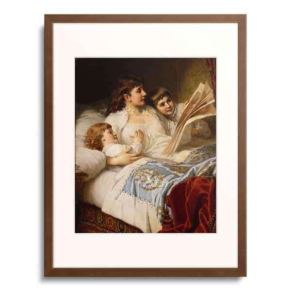 Artist:  Ebert, Anton,1845-1896 Imagetitle:  Bedtime Story. 1883 Medium:  oil/canvas Location:  Christie's Images Ltd