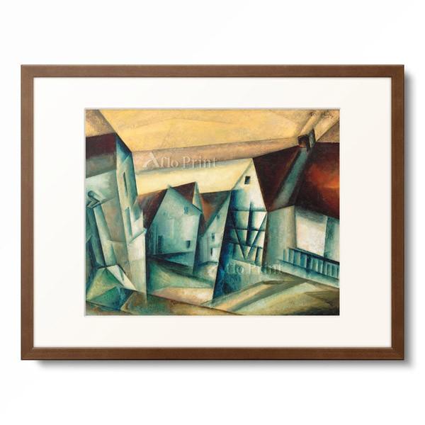 Artist: Feininger, Lyonel,1871-1956 Imagetitle: Mellingen V. 1918 Dimensions: 80 x 100 cm Medium: oil/canvas Location: C...