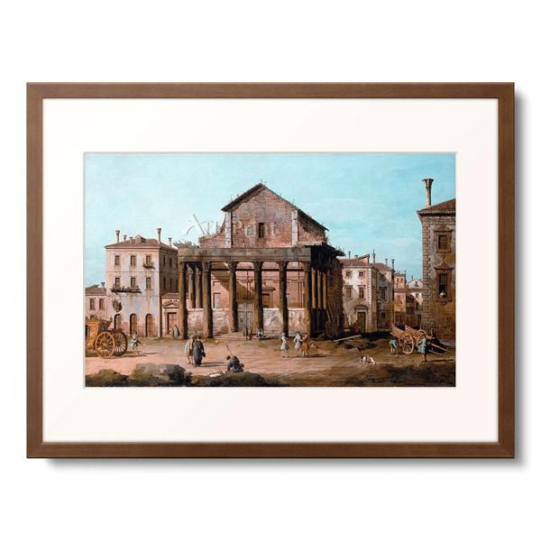 作家名:ベルナルド・ベッロットArtist: Bellotto, Bernardo (Canaletto),1721-1780 国籍:イタリアImagetitle:Rome:The Forum with the temple of Anto...