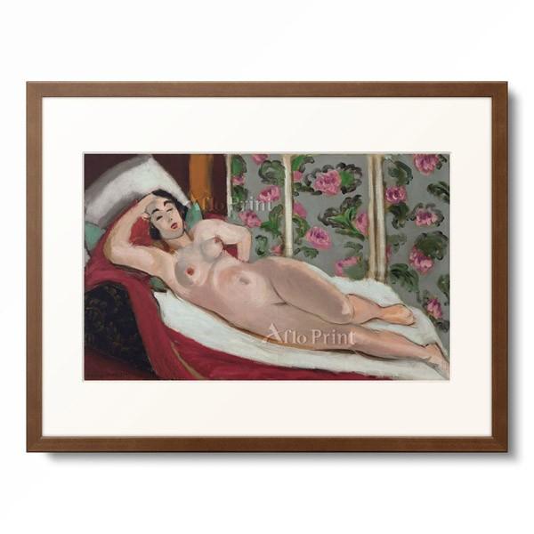 作家名： アンリ・マティス ( 1869年 - 1954年 ) フランスの画家ジャンル： フォーヴィスム 野獣派Artist: Matisse, Henri,1869-1954 Imagetitle: Reclining female nu...