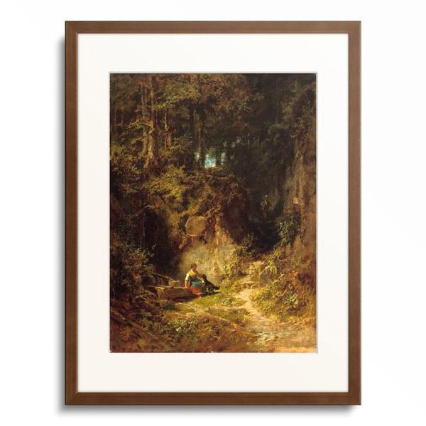 作家名： カール・シュピッツヴェーク ( 1808年 - 1885年 ) 国籍： ドイツ ジャンル ： ロマン主義Artist: Spitzweg, Carl,1808-1885 Imagetitle: Woodland Landscape...