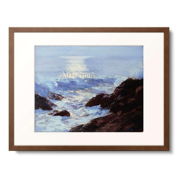 Artist:  Potthast, Edward Henry,1857-1927 Imagetitle:  Moonlight. Dimensions:  40.6 x 50.8 cm Medium:  Oil on board Loca...