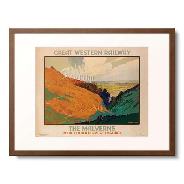 Artist:  Goble, Warwick,1862-1943 Imagetitle:  The Malverns. Poster advertising the Great Western Railway. 1931 Dimensio...