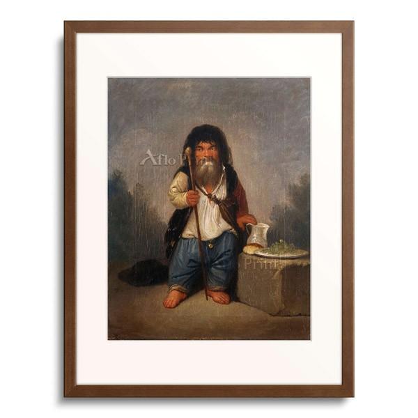 Artist:  Smuglewicz, Frantiszek,1745-1807 Imagetitle:  Portrait of the dwarf Baiocco, holding a staff, with a jug, a loa...