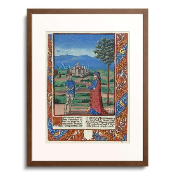 Artist:  Handschrift Imagetitle:  Charlemagne's vision of St. James the Great in a landscape (from: Chroniques de France...