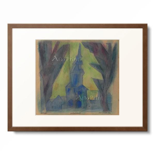 Artist: Feininger, Lyonel,1871-1956 Imagetitle: Zottelstedt. 1922 Dimensions: 28,9 x 31,4 cm Medium: Watercolour and Ink...