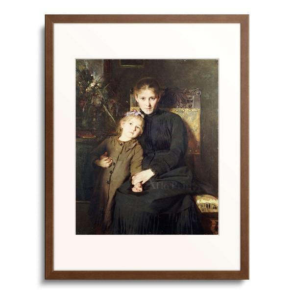 Artist:  Wegmann, Bertha,1847-1926 Imagetitle:  A Mother and Daughter in an Interior. Medium:  oil/canvas Location:  Chr...