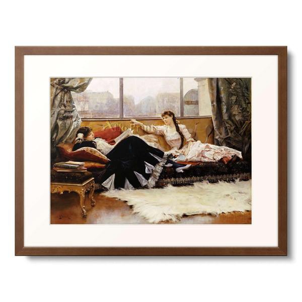 Artist:  Stewart, Julius Leblanc,1855-1919 Imagetitle:  Sarah Bernhardt and Christine Nilsson. 1883 Medium:  oil/canvas ...