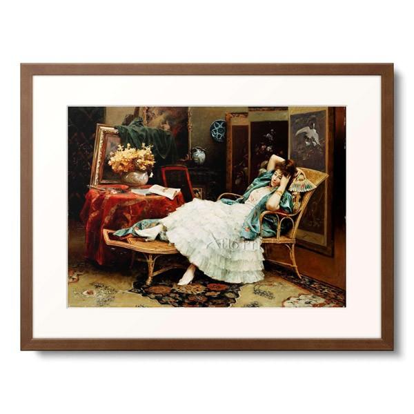 Artist:  Stewart, Julius Leblanc,1855-1919 Imagetitle:  Repose. 1888 Medium:  Oil/Wood Location:  Christie's Images Ltd