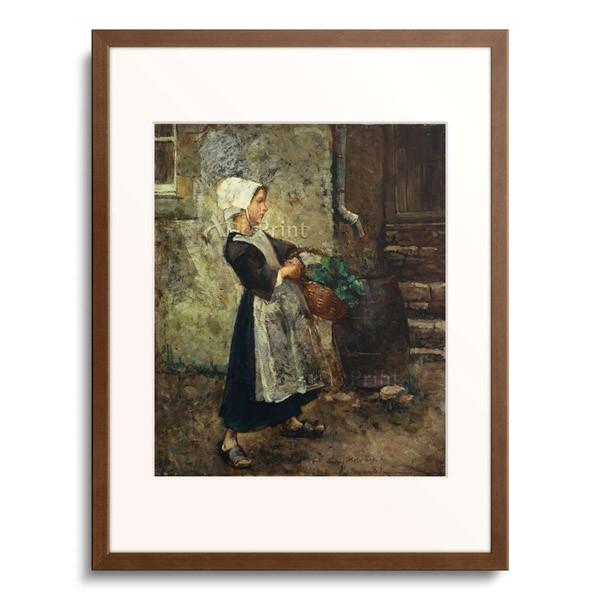 Artist:  Melchers, Gari,1860-1932 Imagetitle:  The Vegetable Girl. 1881 Medium:  oil/canvas Location:  Christie's Images...