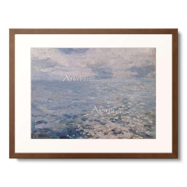 Artist:Boggio, Emilio,1857-1920 Imagetitle:A Study of Sun on the Sea. Medium:Oil/Wood Location:Christie's Images Ltd