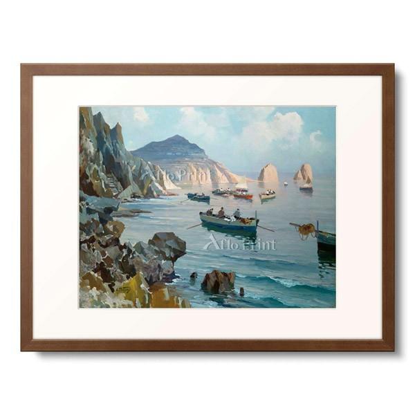 Artist:Potthast, Edward Henry,1857-1927 Imagetitle:Boats in a rocky cove. Medium:Ol/Lwd. auf Masonite Location:Christie'...