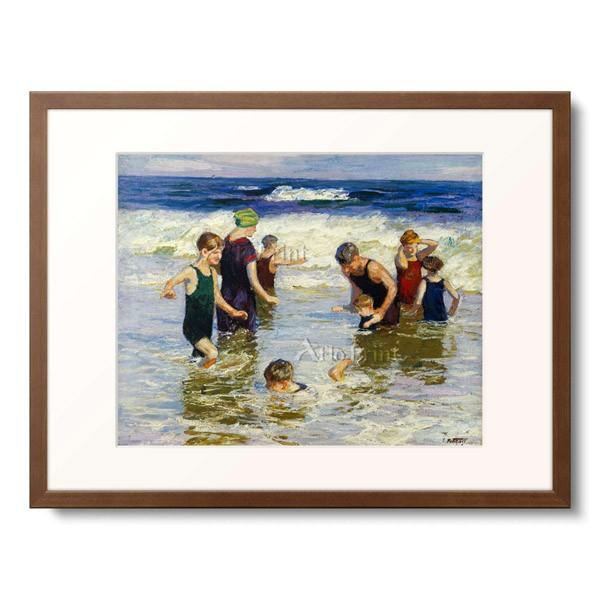 Artist:Potthast, Edward Henry,1857-1927 Imagetitle:The Bathers. カンバスに油彩Location:Christie's Images Ltd