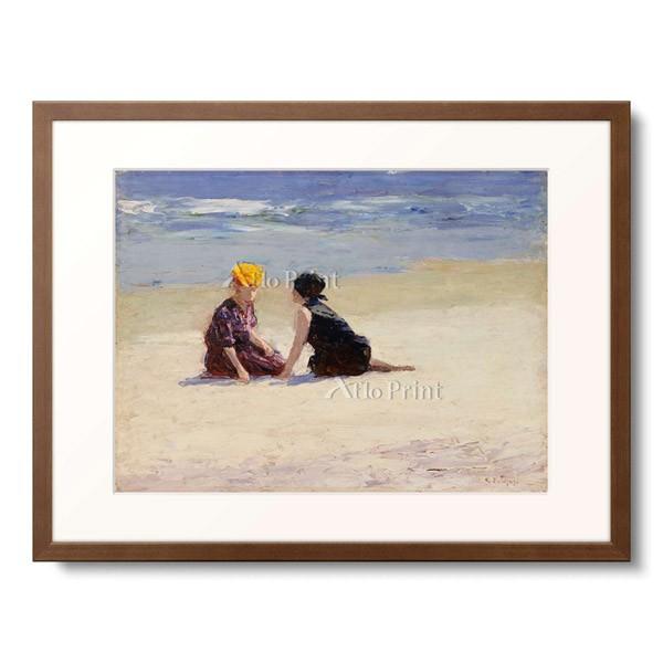 Artist:Potthast, Edward Henry Imagetitle:Confidences. Medium:Oil on board Location:Christie's Images Ltd