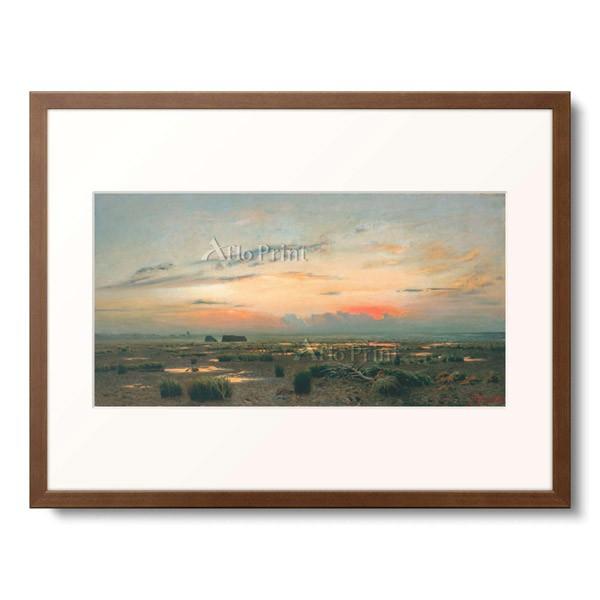 Artist:Lewitan, Isaak Iljitsch,1861-1900 Imagetitle:Marsh at evening. 1882 Dimensions:71,5 x 137,5 cm カンバスに油彩Location:Ch...