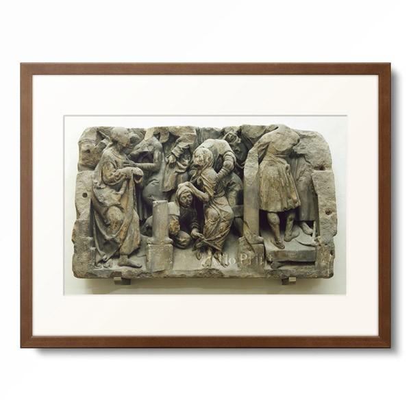 Artist: Stoss, Veit,1447-1533 Imagetitle: The Raising of Lazarus (fragment). 1520 Dimensions: 73 x 123 cm Medium: Sandst...