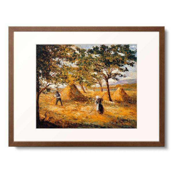 Artist:Boggio, Emilio,1857-1920 Imagetitle:Harvest season. Dimensions:45.7 x 55.3 cm カンバスに油彩Location:Christie's Images Ltd