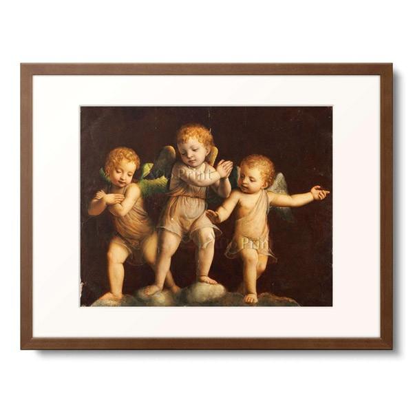 Artist:Luini, Bernardino,Follower Imagetitle:Three Cherubs. Medium:Oil/Wood Location:Christie's Images Ltd