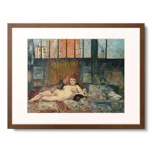 Artist:Valtat, Louis,1869-1952 Imagetitle:The Studio or Nude in the Studio. About 1890 Dimensions:171.5 x 221 cm カンバスに油彩...