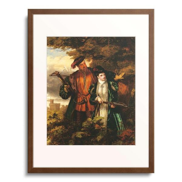 Artist:Frith, William Powel,1819-1909 Imagetitle:Henry VIII and Anne Boleyn deer-shooting in Windsor Forest. Dimensions:...
