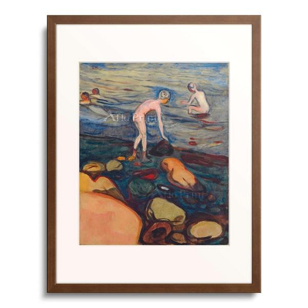 作家名:エドヴァルド・ムンク  ( 1863年 - 1944年 ) 国籍:ノルウェー ジャンル:象徴主義　表現主義  Artist: Munch, Edvard,1863-1944 Imagetitle:Bathers (Badende)....