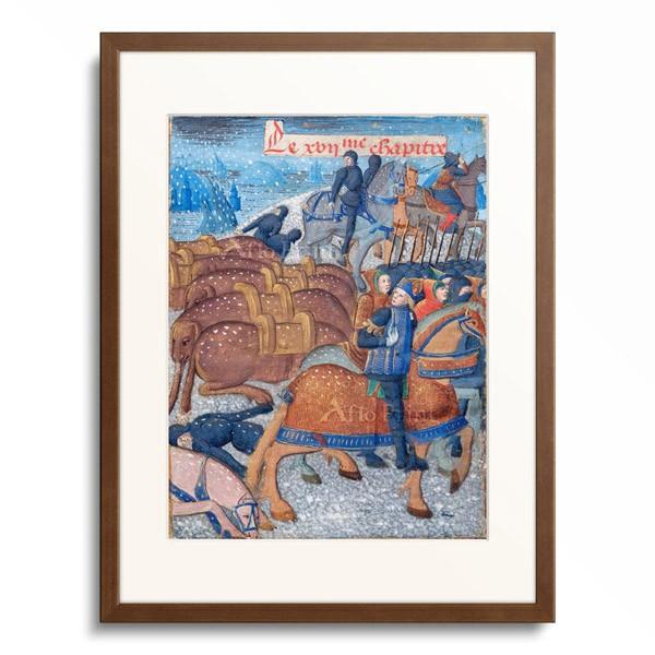 Artist: Handschrift Imagetitle: Hannibal besieges Saguntum. Manuscript "Les Faits des Romains"/"Li Fet des Romains".Ca. ...