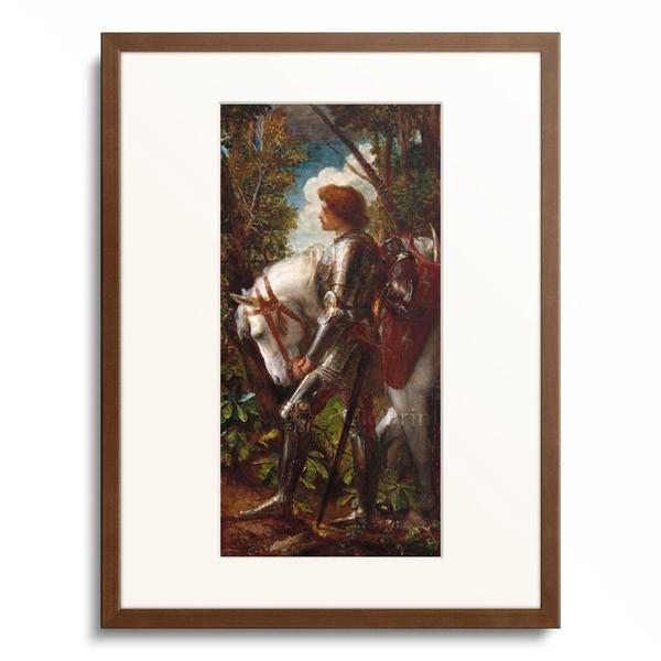 Artist: Watts, George Frederick,1817-1904 Imagetitle: Sir Galahad. Dimensions: 53,6 x 26 cm Medium: Oil/Wood Location: C...