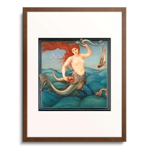 Artist: Burne-Jones, Sir Edward,1833-1898 Imagetitle:A Sea-Nymph. 1881 Dimensions: 122.2 x 122.2 cm Medium: Oil/Canvas