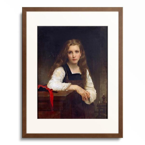 Artist: Bouguereau, William Adolphe,1825-1905 Imagetitle: The Fair Spinner. Medium: Oil/Canvas Location: Christie's Imag...