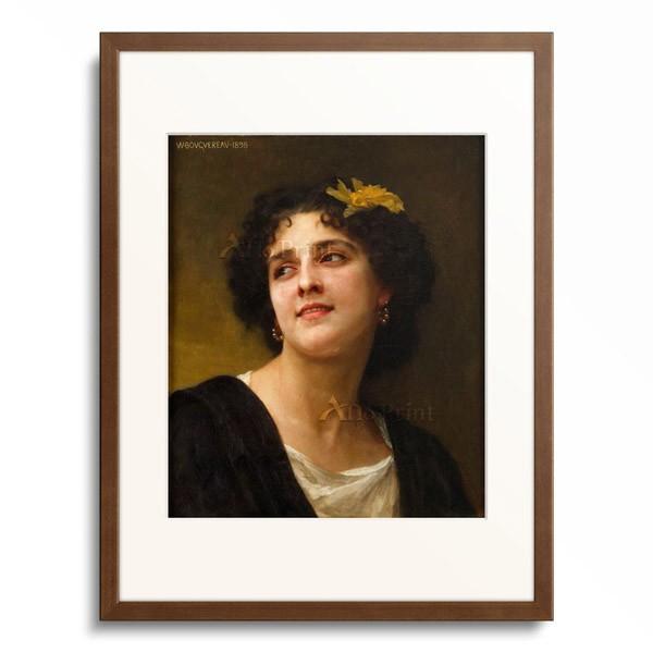 Artist: Bouguereau, William Adolphe,1825-1905 Imagetitle: A Dark Beauty. Medium: Oil/Canvas Location: Christie's Images Ltd