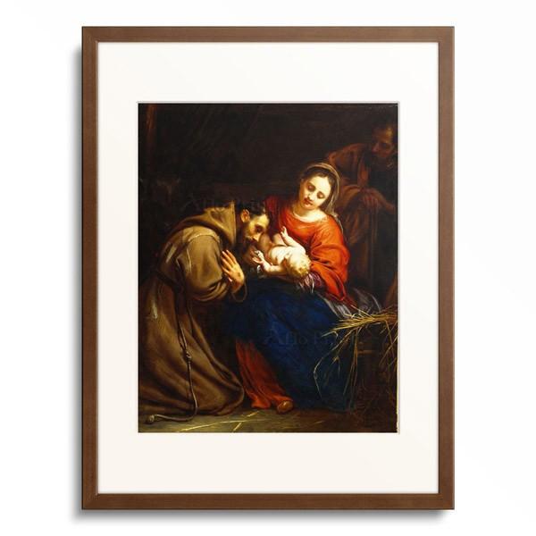 Artist: Oost d.A., Jacob van,1601-1671 Imagetitle: The Holy Family with St. Francis. 1665 Dimensions: 128,2 x 101,5 cm L...
