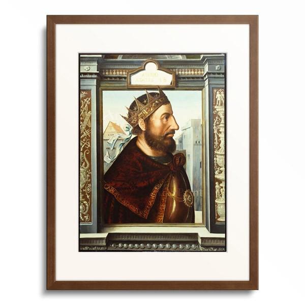 Artist: Massys, Quinten,manner of Imagetitle: The Emperor Charlemagne (ca. 742-814), Bust Length, in Profile. Dimensions...