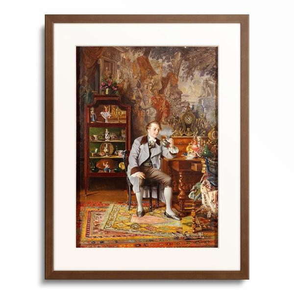 Artist: Hamza, Johann,1850-1927 Imagetitle: The Connoisseur. Location: Christie's Images Ltd