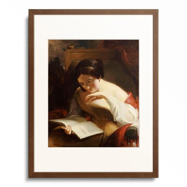 Artist: Sully, Thomas,1783-1872 Imagetitle: Portrait of a Girl Reading. 1842 Medium: Oil/Canvas Location: Christie's Ima...