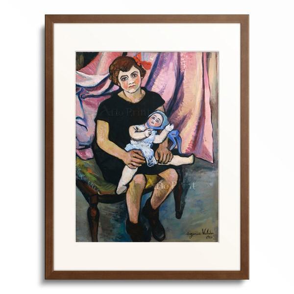 Artist: Valadon, Suzanne,1865-1938 Imagetitle: Girl with a Doll. 1920 Dimensions: 65.5 x 49.2cm Medium: Oil/Canvas Locat...