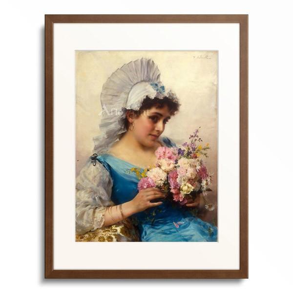 Artist: Andreotti, Federigo,1847-1930 Imagetitle: The Bouquet. Dimensions: 59.7x 45.1 cm Medium: Oil/Canvas Location: Ch...