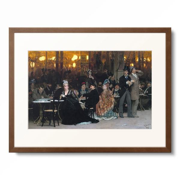 Artist: Repin, Ilja Efimowitsch,1844-1930 Imagetitle: A Parisian Cafe. 1875 Dimensions: 120.6 x 191.8 cm Medium: Oil/Can...