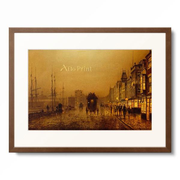 Artist: Grimshaw, John Atkinson,1836-1893 Imagetitle: Glasgow Docks. Medium: Oil/Canvas Location: Christie's Images Ltd
