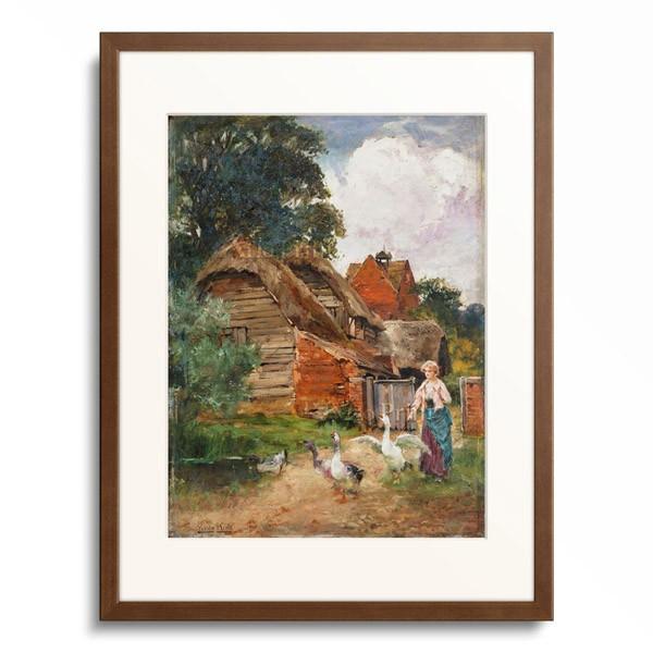 Artist: King, Henry John Yeend,1855-1924 Imagetitle: Intruders. Dimensions: 60,9 x 45,7 cm Medium: Oil/Wood Location: Ch...