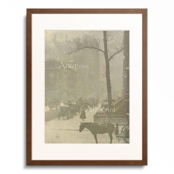 Artist: Stieglitz, Alfred,1864-1946 Imagetitle: Street scene (from: Camera Work, 1903-11) Dimensions: ca. 15,8 x 21 cm M...