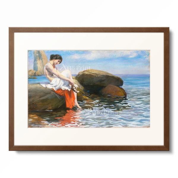 Artist: Wunderwald, Wilhelm,1870-1937 Imagetitle: Preparing to Bathe. Dimensions: 68 x 107 cm Medium: Pastel Location: C...