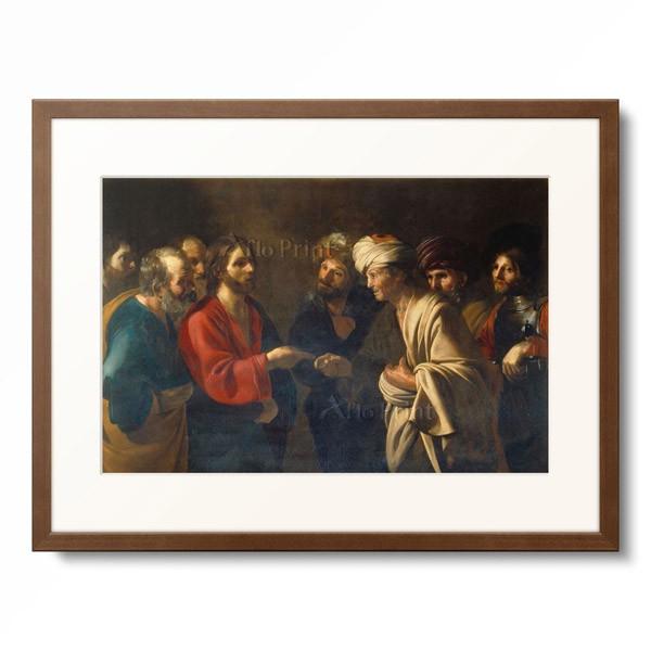Artist: Manfredi, Bartolomeo,1580-1617 Imagetitle: Der Zinsgroschen. Dimensions: 130 x 191 cm Location: Florenz, Galleri...