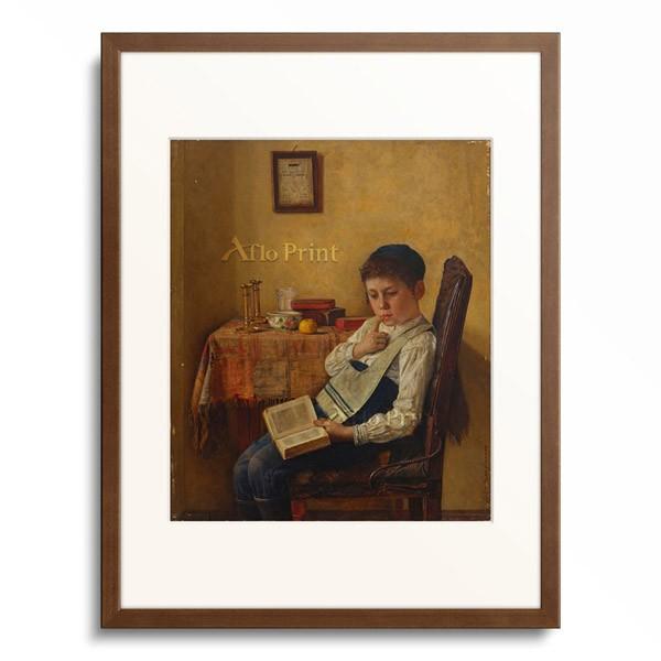 Artist: Kaufmann, Isidor,1853-1921 Imagetitle: A Yeshiva Boy. Dimensions: 39,4 x 33 cm Medium: Oil/Wood Location: Christ...