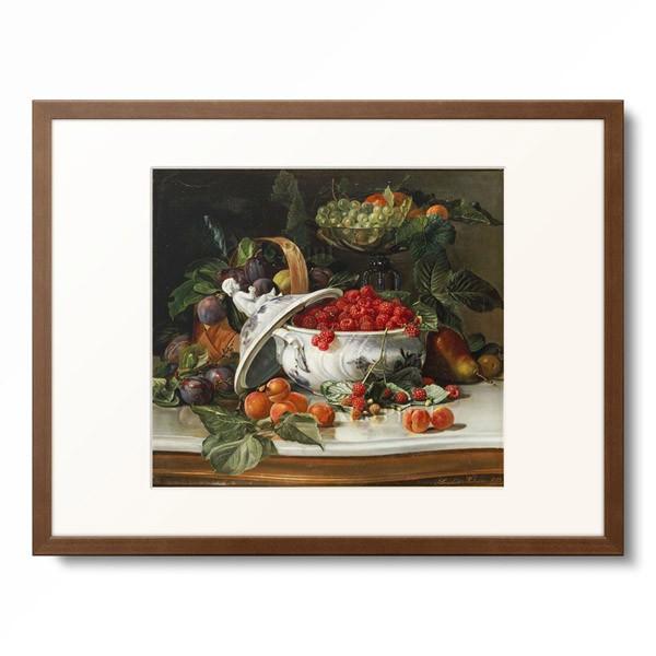 Artist: Pedersen, Sophus Imagetitle: Plums, Grapes and Raspberries in a Porcelain Tureen. 1885 Medium: Oil/Canvas Locati...