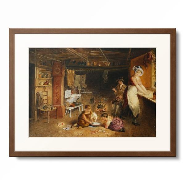 Artist: Heaphy, Thomas,1775-1835 Imagetitle: Work and Play in the Kitchen. Dimensions: 48,9 x 69,9 cm Medium: Watercolou...