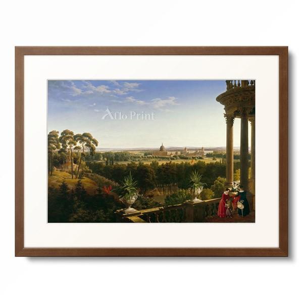 Artist: Ahlborn, Wilhelm,1796-1857 Imagetitle: View to the Neue Palais, Potsdam. 1826 Dimensions: 124,8 x 185 cm Medium:...