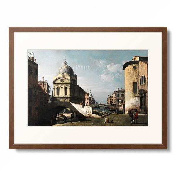 Artist: Bellotto, Bernardo (Canaletto),1721-1780 Imagetitle: Capriccio with view of Santa Maria dei Miracoli, Venice. Pr...