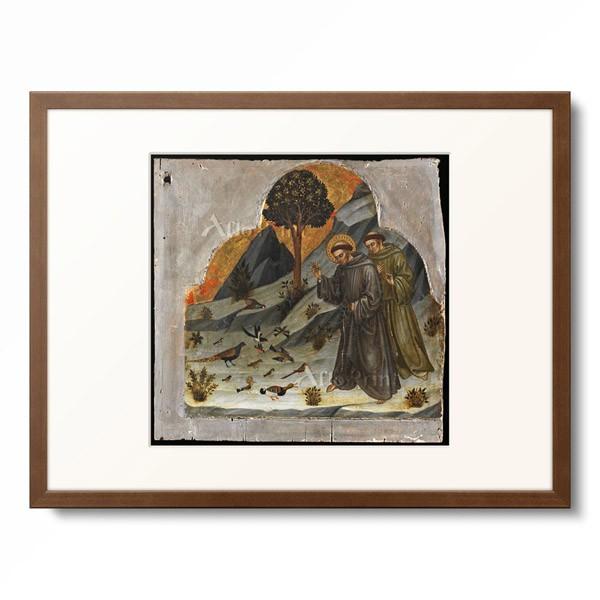 Artist: Taddeo di Bartolo,1362/63-1422 Imagetitle: Scene from the life of St. Francis: St. Francis preaching to the Bird...